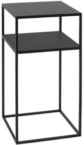 OnaDnes -20% Nordic Design Černý kovový odkládací stolek Moreno II. 30 x 30 cm
