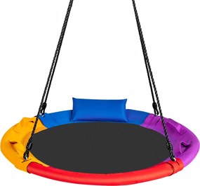 Costway Houpačka Ø 100 cm s nastavitelným provazovým talířem 100 - 180 cm