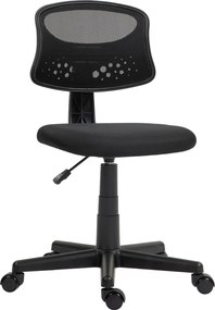 Kancelářská židle HOMCOM bez područek, ergonomická, síťovaná, otočná, nastavitelná výška, 120 kg nosnost | Aosom