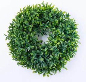Věnec lístečky zelený 26 cm