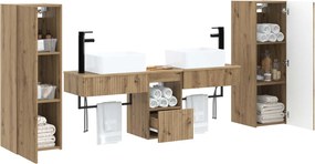 Sada koupelnového nábytku 5 ks Dub artisan 33 x 34,5 x 100 cm 3405982