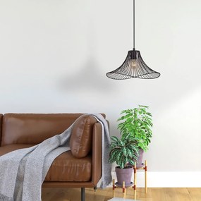 Černé závěsné svítidlo ø 40 cm Wavy – Squid Lighting