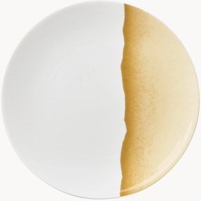 Sada mělkých talířů z kostního porcelánu Silhouette, 6 dílů