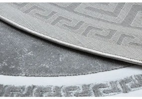 Dywany Luszczow Kusový koberec, kulatý GLOSS  2813 27, rám, řecký šedá Rozměr koberce: 120 cm KRUH