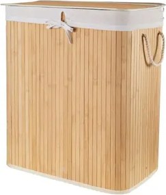 Compactor Bamboo XXL 105 L - 2dílný / Bambusový koš na prádlo s víkem