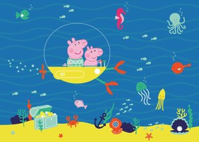 Dětská vliesová fototapeta na zed' Prasátko Peppa Podvodní Dobrodružství | 155 x 110 cm | DFTDNM5299