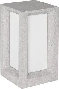 NV 9739352 Venkovní sloupkové svítidlo CASTRO bílý pískovec a akryl E27 1x12W bez žárovky 100-240V IP65 - NOVA LUCE