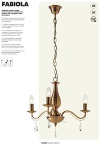 Redo 02-710 - Nástěnná lampa FABIOLA 2xE14/28W/230V