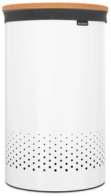 Brabantia Koš na prádlo 60L bílá korkové víko