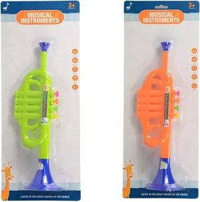 Dětská trumpeta 35 cm / Hudební hračka / plast / od 3 let