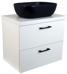 Comodo Koupelnová skříňka pod deskové umyvadlo Agria W 60-HD - bílá/bílá
