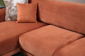 Designová sedačka Haylia 287 cm skořicová - levá