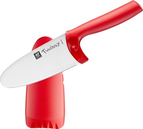 Šéfkuchařův nůž Twinny pro děti 10 cm červený