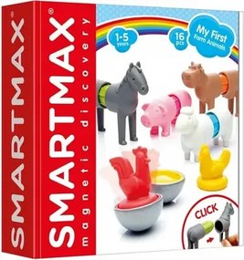 SMARTMAX Magnetická stavebnice Moje první farma 16 dílků