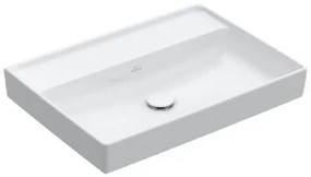 Villeroy & Boch Collaro - Umyvadlo 650x470 mm, bez přepadu, bez otvoru pro baterii, CeramicPlus, alpská bílá 4A3368R1