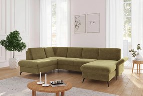 XXXLutz SEDACÍ SOUPRAVA, textil, olivově zelená Sit & More - Sedací soupravy - 0001440161C3