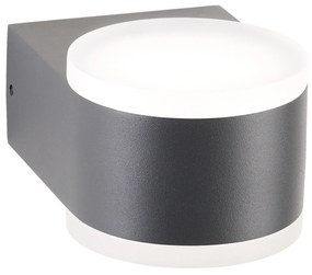 Trinity LIHGWA42 Venkovní nástěnné svítidlo Zelda Medium Up/Down LED 12,5W 3000K, antracit, průměr 9,1cm, IP54