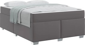 Rám postele Šedá 140 x 200 cm PVC 3399240