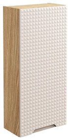 Závěsná koupelnová skříňka Luxor Beige 83-35-1D béžová/dub olejovaný