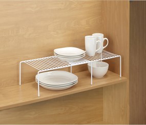 CONFORTIME Přídavná police, roztahovací, výsuvná, bílá, 37-65cm x 15 EXTENSIBLE1