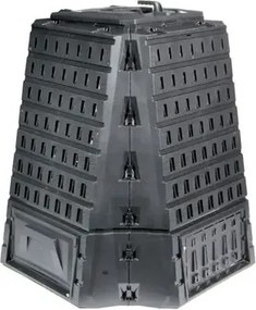 PROSPERPLAST Kompostér BIOCOMPO 900 l černá / 114.6 x 116.5 x 114.6 cm