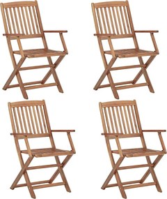 5dílný zahradní jídelní set masivní akáciové dřevo 3086996