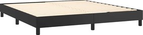 Rám postele s boxspringem černá 160 x 200 cm umělá kůže 3120706