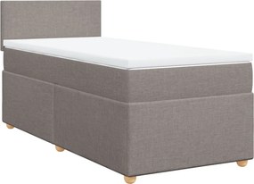 Box spring postel s matrací taupe 90x200 cm textil 3286560