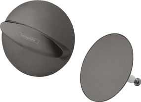 Hansgrohe Flexaplus, vrchní souprava odtokové přepadové soupravy, matná černá chromová, 58185340