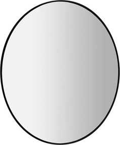 Sapho - Zrcadlo s LED osvětlením, průměr 80 cm, matná černá 31255CI