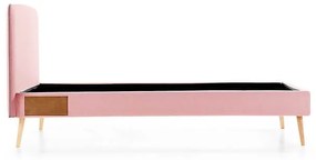 Postel lydia 90 x 190 cm růžová MUZZA