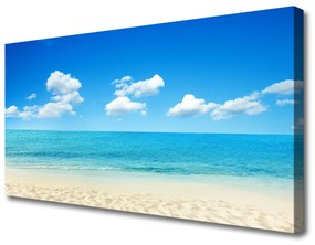 Obraz na plátně Moře Modré Nebe 100x50 cm