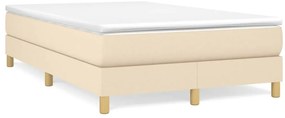 Box spring postel s matrací krémová 120x190 cm textil 3269669