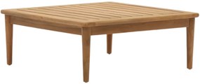 OnaDnes -20% Teakový zahradní konferenční stolek Kave Home Portitxol 80 x 80 cm
