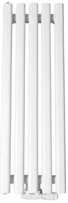 Regnis Lazur LA, topné těleso 330x1000mm se středovým připojením 50mm, 428W, bílá matná, LAZURLA/1000/330/D5/WHITE