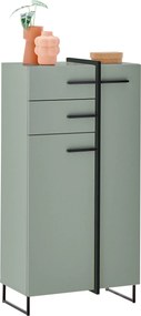 XXXLutz MIDI SKŘÍŇKA, zelená, černá, 60/119/35 cm home24 - Online Only koupelnové skříňky - 001279034004