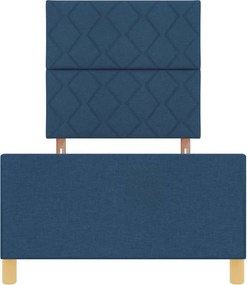 Rám postele s čelo Modrá 100 x 200 cm textil 3344787