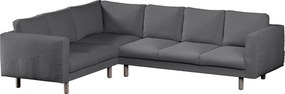 Potah na pohovku IKEA Norsborg rohová 5-místná barva šedá látka pletený vzor