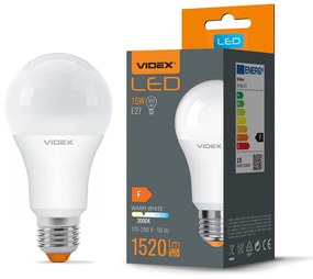 VIDEX LED žárovka A65 - E27 - 15W - teplá bílá