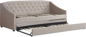 Rozkládací postel 90x200, hnědošedá Taupe, ALODA Kondela 0000399606