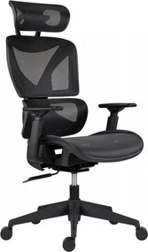 Antares Kancelářská ergonomická židle ESTER — síť, černá, nosnost 130 kg