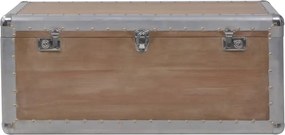 Úložný box z masivního jedlového dřeva 91 x 52 x 40 cm hnědý 246124