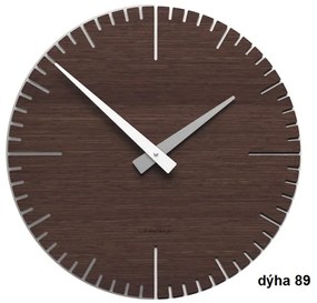 Designové hodiny 10-025 natur CalleaDesign Exacto 36cm (více variant dýhy) Dýha černý ořech - 85