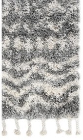 Kusový koberec shaggy Alsea tmavě šedý 2 200x300cm