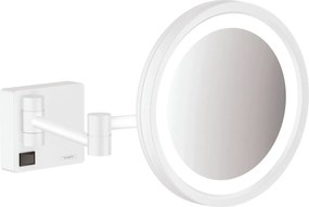 Hansgrohe AddStoris, kosmetické zrcadlo s LED osvětlením, bílá matná, HAN-41790700