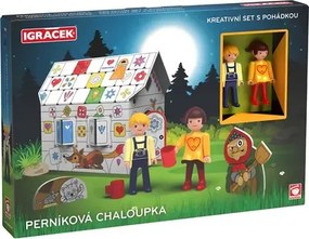 EFKO Igráček Kreativní sada Perníková chaloupka / 2 figurky + skládačk