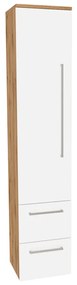 Mereo Bino, koupelnová skříňka vysoká 163 cm, levá, Multidecor, Dub Wotan CN697DWOT