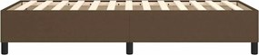 Rám postele s boxspringem tmavě hnědá 100 x 200 cm textil 3120841