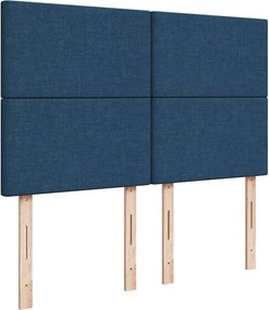 Box spring postel s matrací modrá 160x200 cm textil 3292106