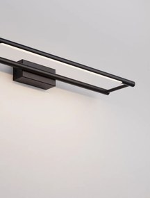 Matně černé ocelové LED nástěnné svítidlo s ohybatelnou konstrukcí Olas – Nova Luce